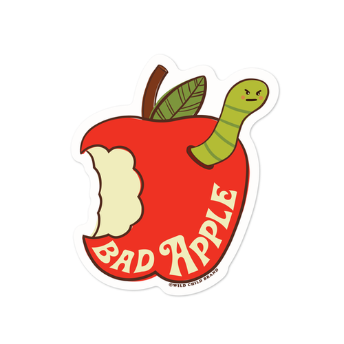 Bad Apple Sticker | WILD CHILD BRAND
