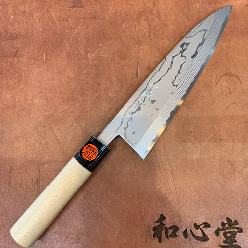 Damascus deba 240mm buffalo pattern paulownia box | KIWAMI