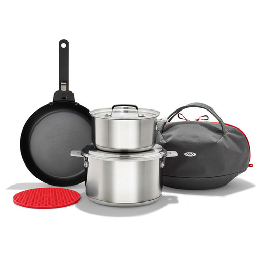 OXO Outdoor Cookware Set with Travel Bag | Nomad Kitchen Co
