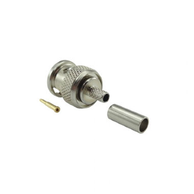 CONECTOR BNC 75 OHMS MACHO RETO CRIMPAGE | gumaotelecommm
