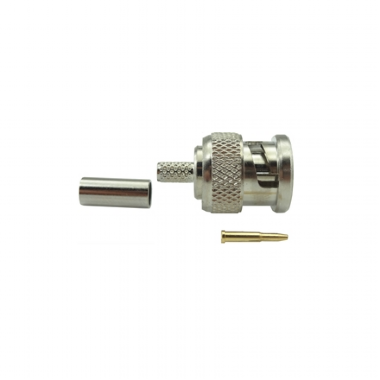 CONECTOR BNC 75 OHMS MACHO RETO CRIMPAGE | gumaotelecommm