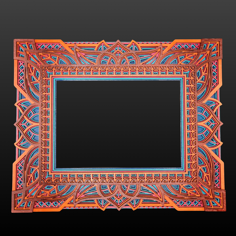 Multilayer Photo Frame | Rattan Art & Design