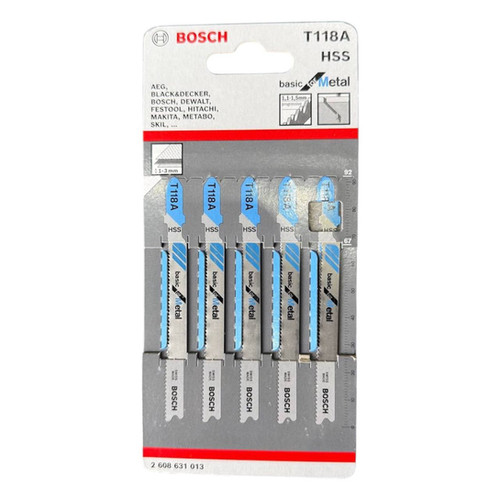 Bosch Blade T118A -Metal 5Pkt | Koh Khang Hin Tradin