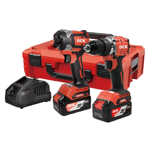 DCK Cordless Combo Kit Brushless 20V KDKIT26(EK) Hammer Drill & Impact ...