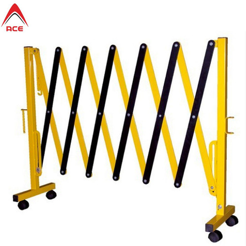 Extendable Safety Barrier (Yellow & Black)(With 4 Wheels) W250CM x ...