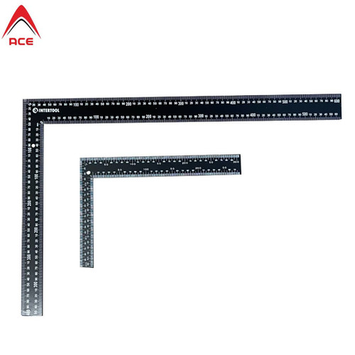 L shaped Carpenter Square Metal Ruler (Black) | Koh Khang Hin Tradin