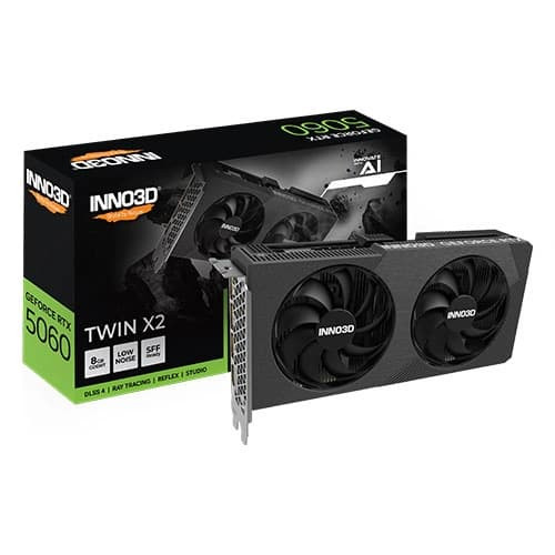 Inno3d RTX5060 Twin x2 8GB GDDR7 GRAPHICS CARD | NVIDEA RTX 5060 AT ...