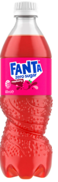 Fanta Raspberry Zero Sugar Soft Drink Bottle | 600mL | Butterfields RBWH