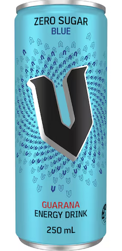 V Sugar free Blue 250ml Can | Butterfields RBWH