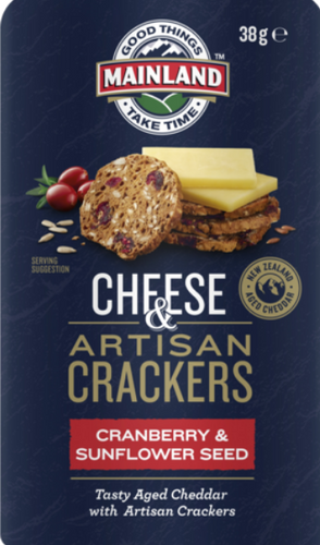 Main Land Cheese on the Go Extra Tasty with Artisan Crackers 38GM ...