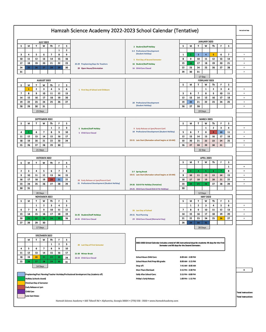 Calendar | HSA Website