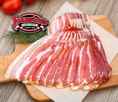 Smoked Breakfast Bacon Rind On | Johnston's Market