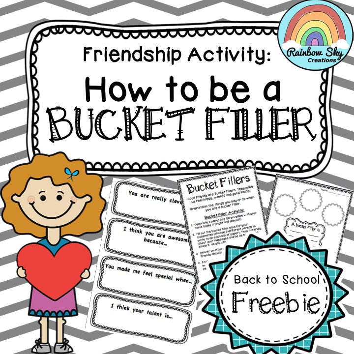 Be a Bucket Filler! - Rainbow Sky Creations