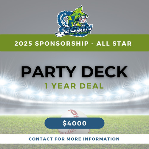 PARTY DECK - 1 YEAR DEAL | Seguin RiverMonsters