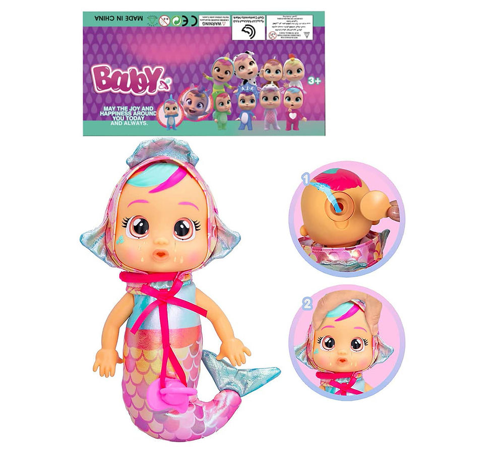 DO0082 Pbh Crying Feature Baby Mermaid Doll 30cm | Caledon Wholesalers