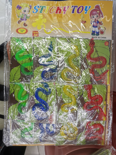 AN0126 Slimy Snakes ASST 12/CARD | Caledon Wholesalers