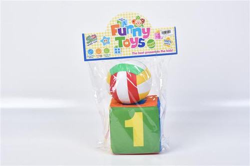 BA0031 Sponge Baby Ball & Dice 25cm 5" with Bells ASST | Caledon ...