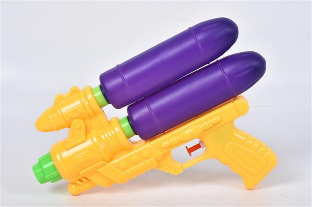 GU0209 Toys Neon Double Tank Water Gun 32cm | Caledon Wholesalers