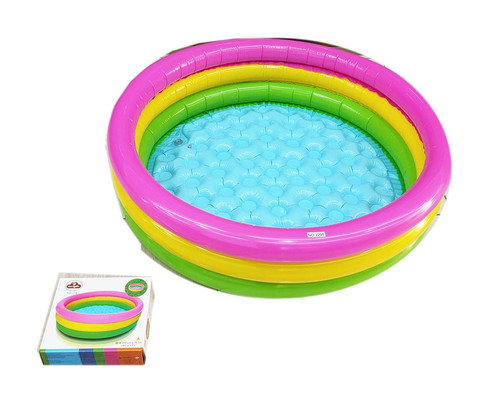 BE0223 BXD 114cm inflatable rainbow swimming pool | Caledon Wholesalers