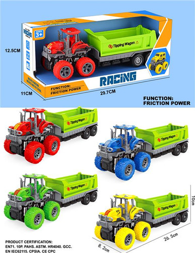 CA0773 Bxd Racing Monster Tractor/Constuction Tipping Wagon ASST ...