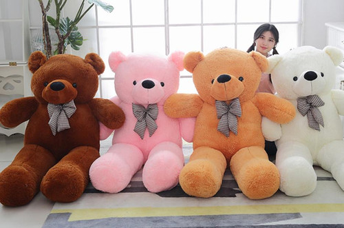 BA0324 XL Teddy Bear 1.6m (Red, White, Brown) | Caledon Wholesalers