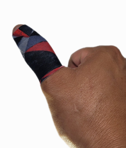 Lycra Slick release - Abstract Red | Bowling Thumb Sock