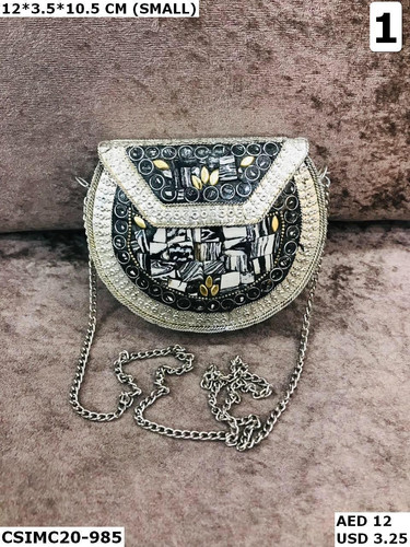 Handcrafted Mosaic Evening Metal Clutches for Women | Fusion Republik ...