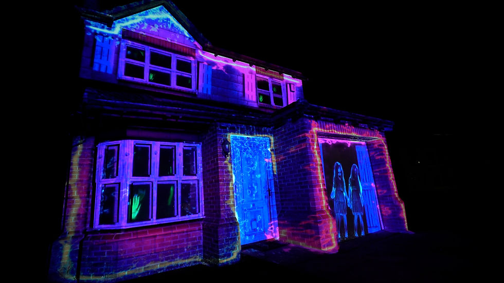 House Projection Shows | Digital Decorations | Jester Laughs