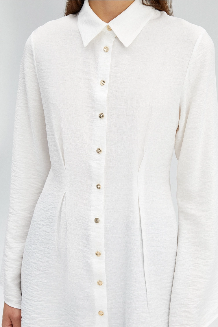 Karla Vintage Gold Button Shirt | My Store