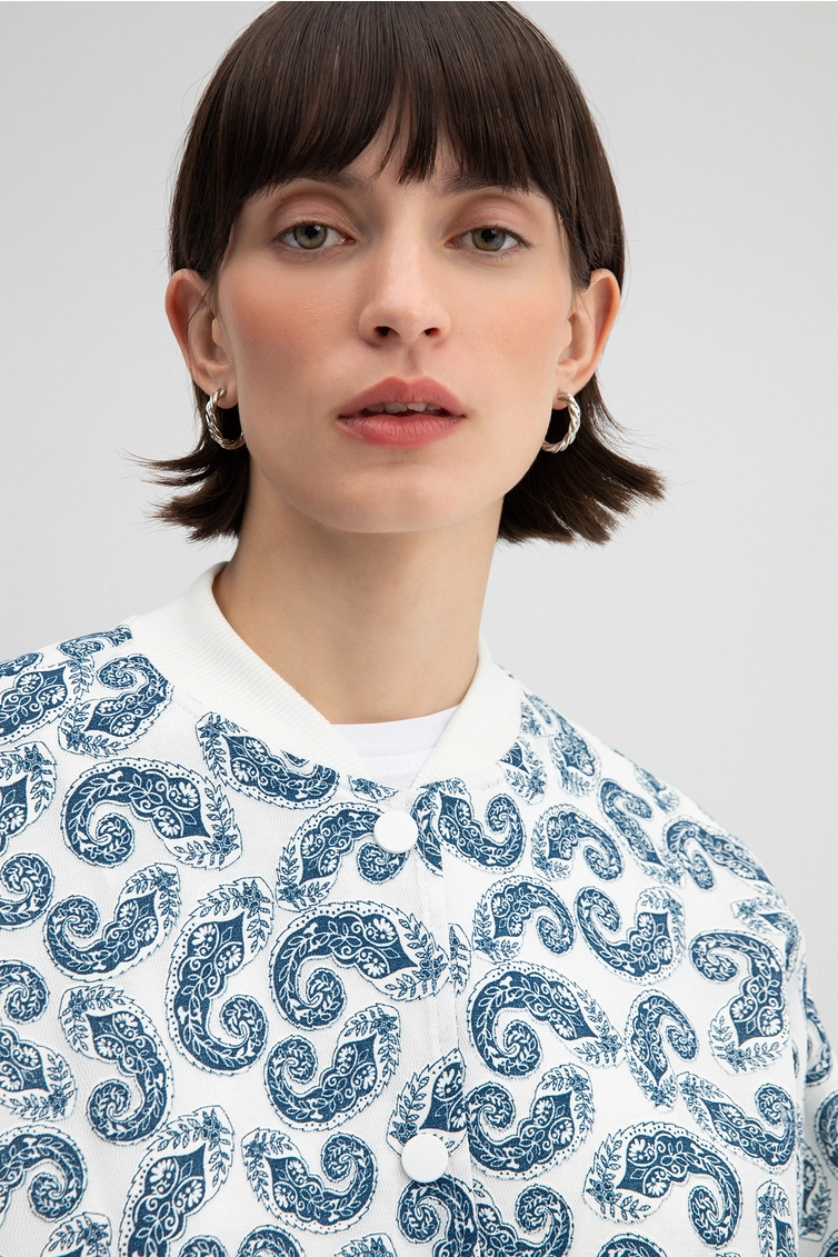 Patterned Bomber Jacket | My Store