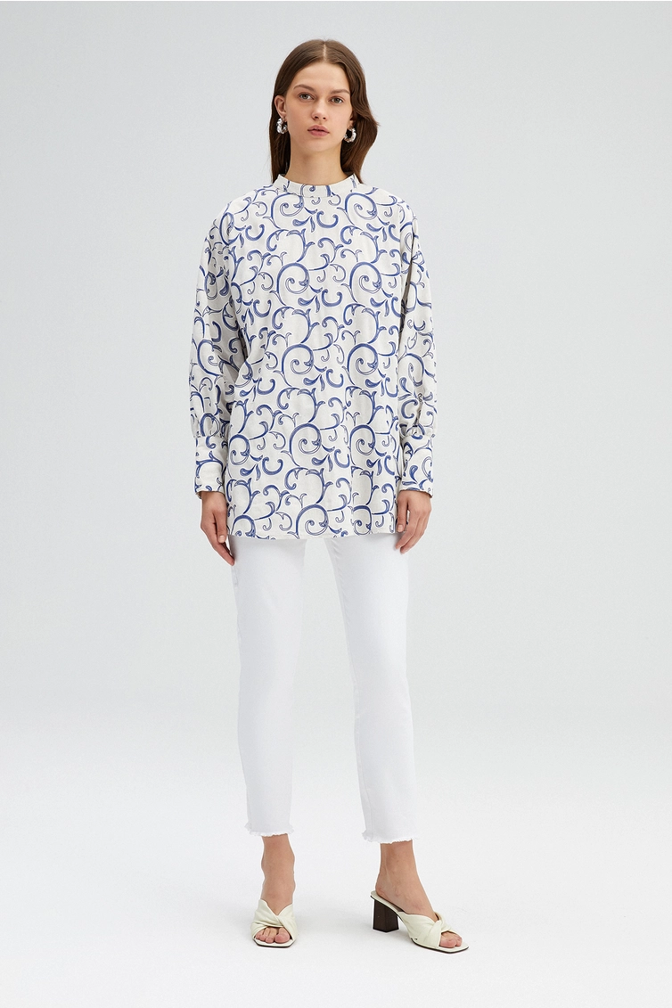 Embroidered Turkish Linen Tunic | My Store