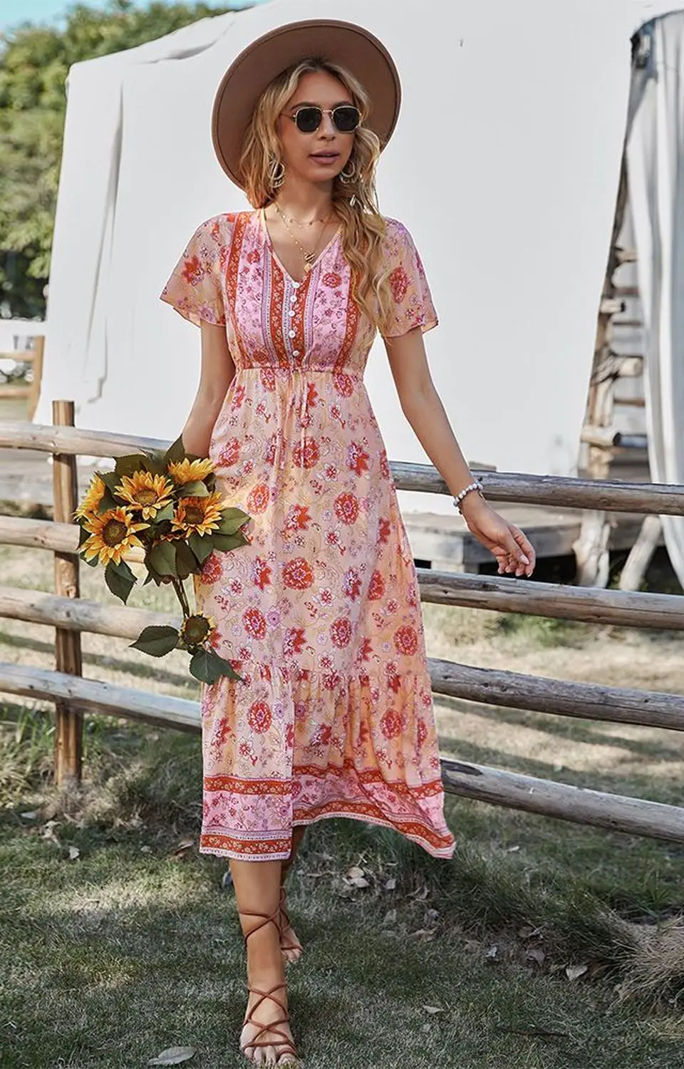 Blush Bohemian Dress | My Store
