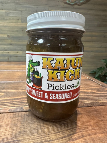 Kajun Kick Spicy Sweet & Seasoned pickles | Deepsouth