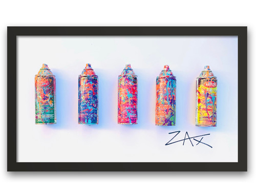 EM Zax Hand painted Spray cans Original hand painted Polymorph ...