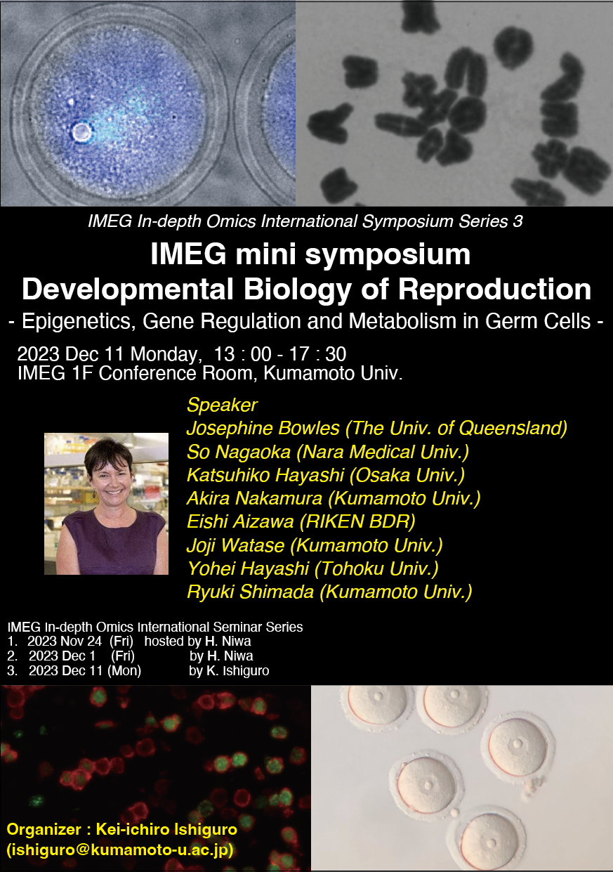 IMEG mini symposium “Developmental Biology of Reproduction” | Imeg Liaison