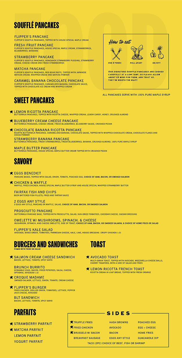 GRAND MENU | Flipper's US