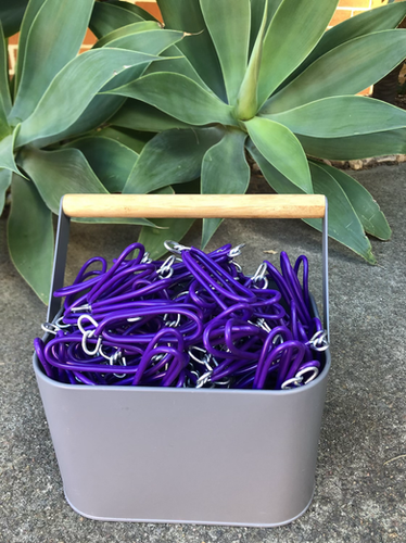 36 Purple Wire clothes Pegs Australian Made
