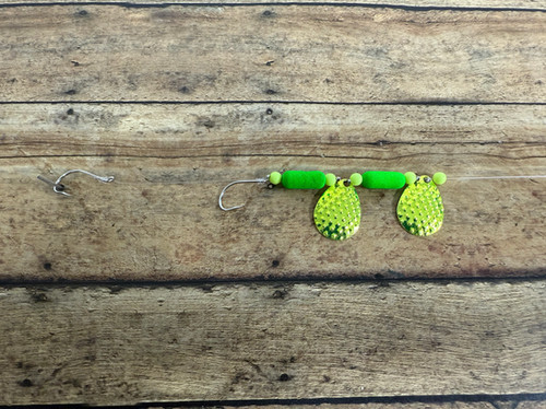 Antifreeze Crushem Floating Worm Harness | mikesrigs