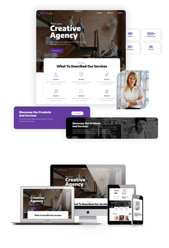 Purple | Wix Editor Template | We Love Templates