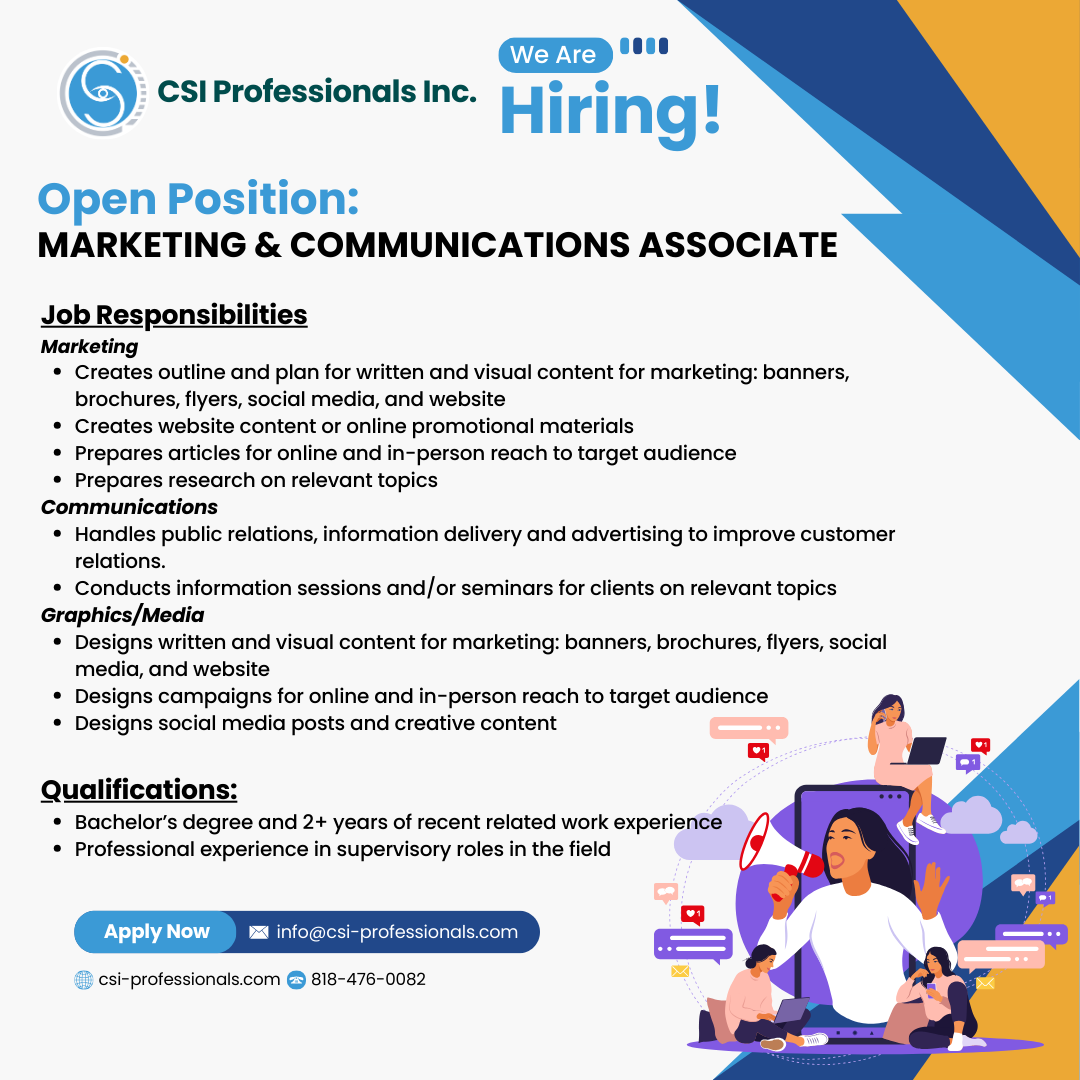 We Are Hiring!