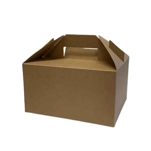 Snack Box Kraft com Asa 18x15,5x10 cm | Manuela Impressões