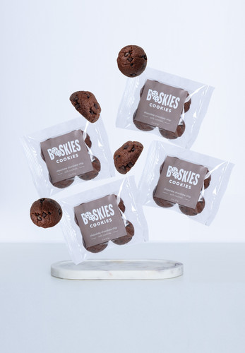 Chocolate Chocolate Chip Cookie Mini Pack (4 Pack) | Booskies Cookies