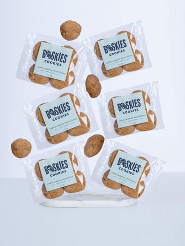 Cashew Cardamom Almond Butter Cookie Mini Pack (6 Pack) | Booskies Cookies