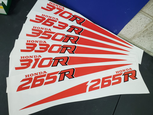 1986-1989 TRX 250R hood stripes as 310R | Jb Promo