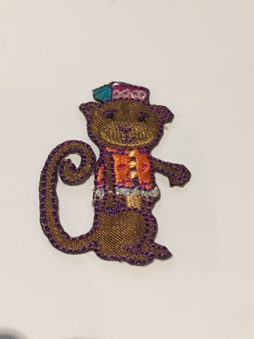 #106 Monkey Pink Hat | eye-patches-for-kids