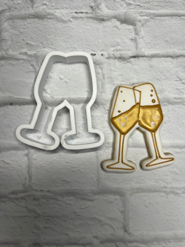 Champagne Toast Cookie Cutter .stl File | Mysite