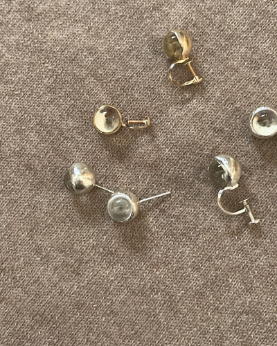 Drops | Silver (Screw Back Earrings) | Chisato Muro