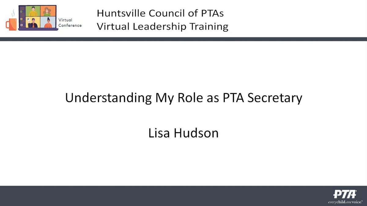 Duties of a PTA Secretary Presentation | hcpta