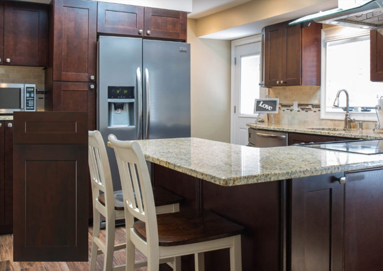 Java Coffee Kitchen Cabinets