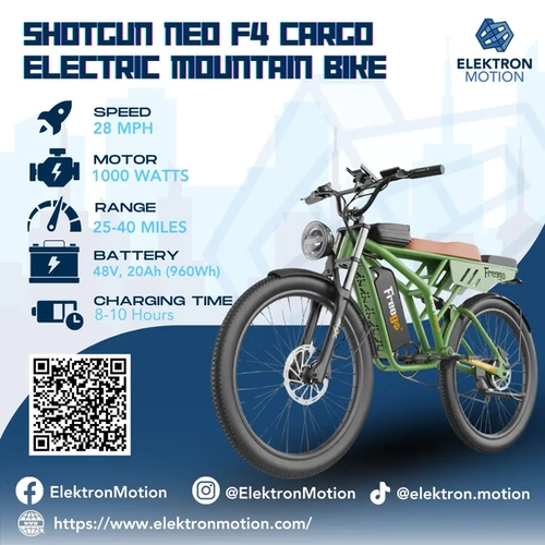 Freego Shotgun Neo F4 Cargo Electric Mountain Bike | Elektron Motion